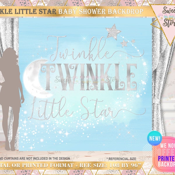 Twinkle Twinkle Little Star Backdrop - Etsy