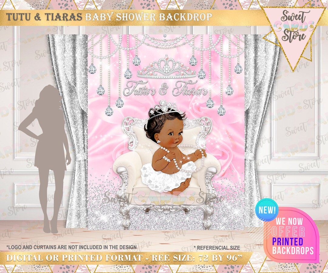 Tutus and Tiara's Backdrop, Tutu & Tiara Backdrop, Tutu Girl Backdrop ...