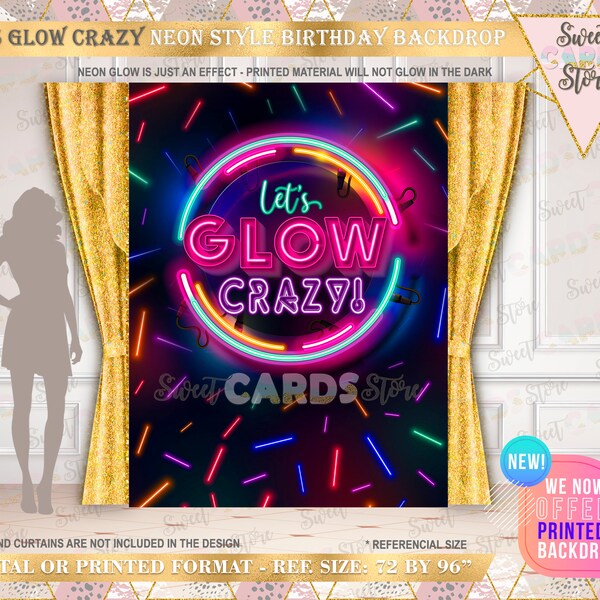 Glow Party Backdrop - Etsy