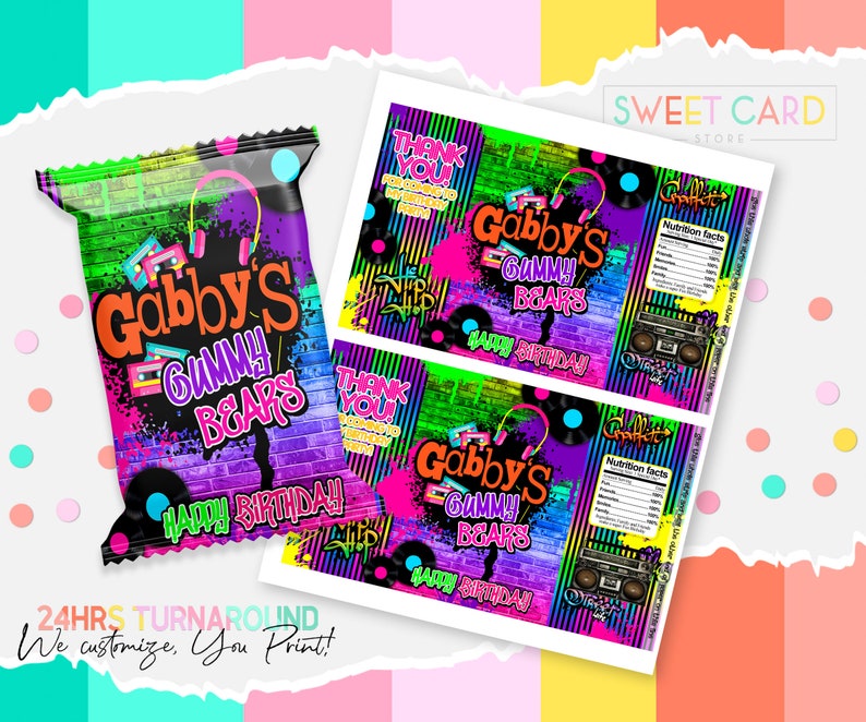 GRAFFITI POP ROCKS Graffiti Retro 80s 90s Pop Rocks Wrapper - Etsy