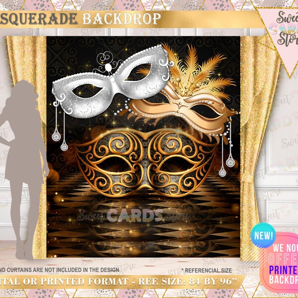 Masquerade Backdrop - Etsy