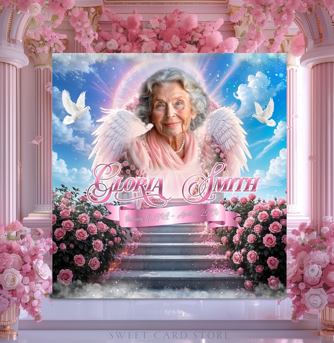 Repass Backdrop, Memorial Backdrop, Funeral Banner Background, Memorial ...