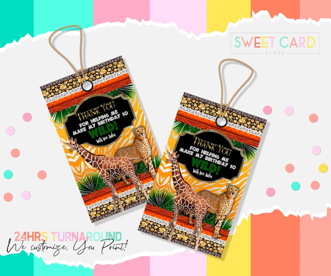 SAFARI PARTY PACKAGE Safari Jungle Printable Party Items - Etsy