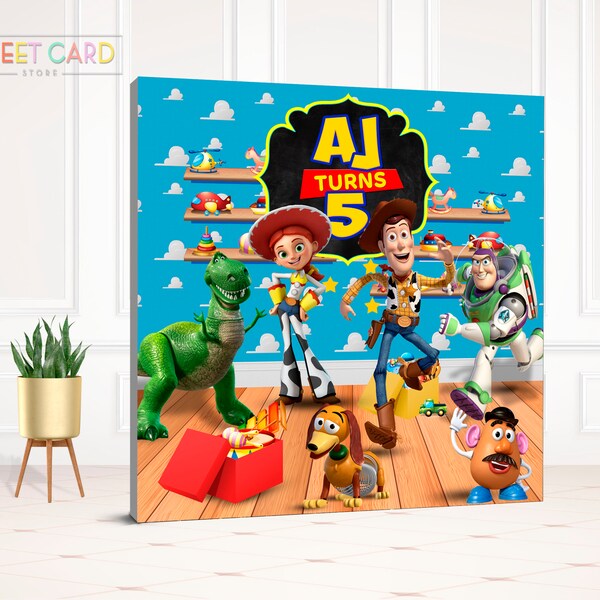 Toy Story Pink Backdrop - Etsy