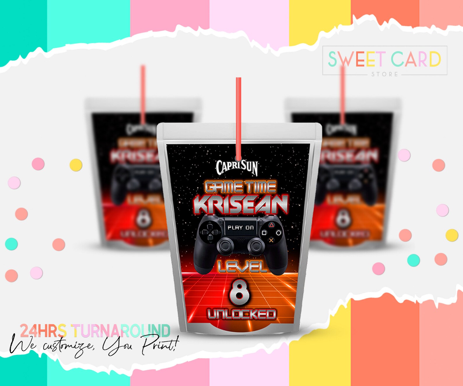 GAMER CHIP BAG Gamer Controller Birthday Printable Chip Bag | Etsy