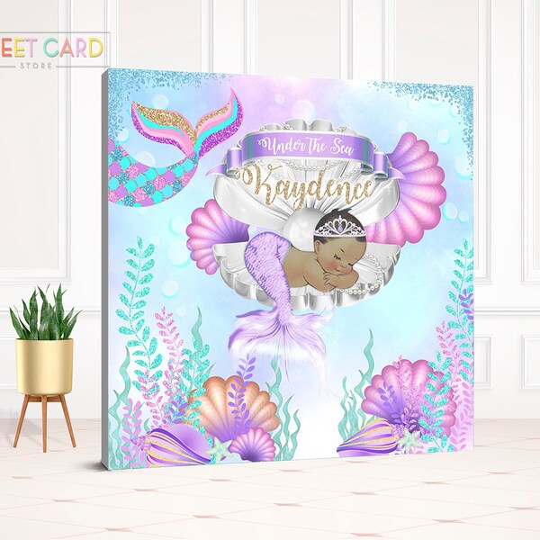 Mermaid Backdrop - Etsy