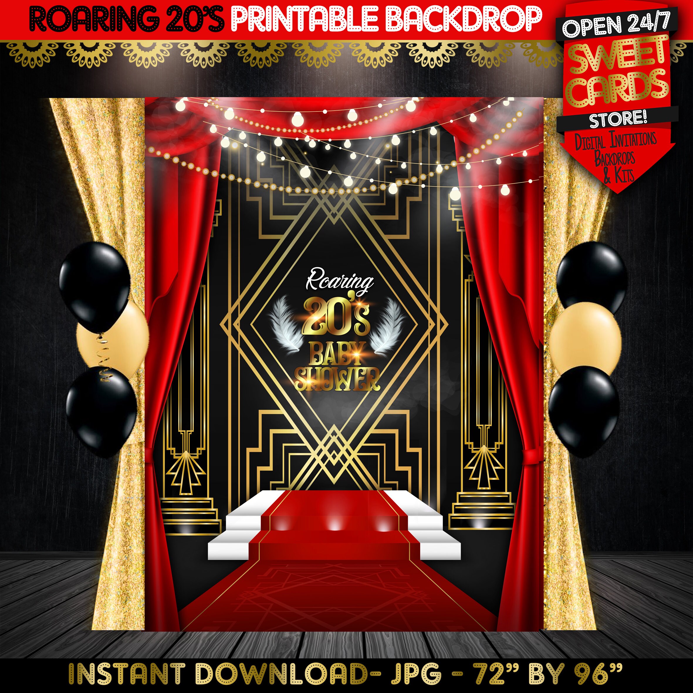 Roaring 20s Backdrop