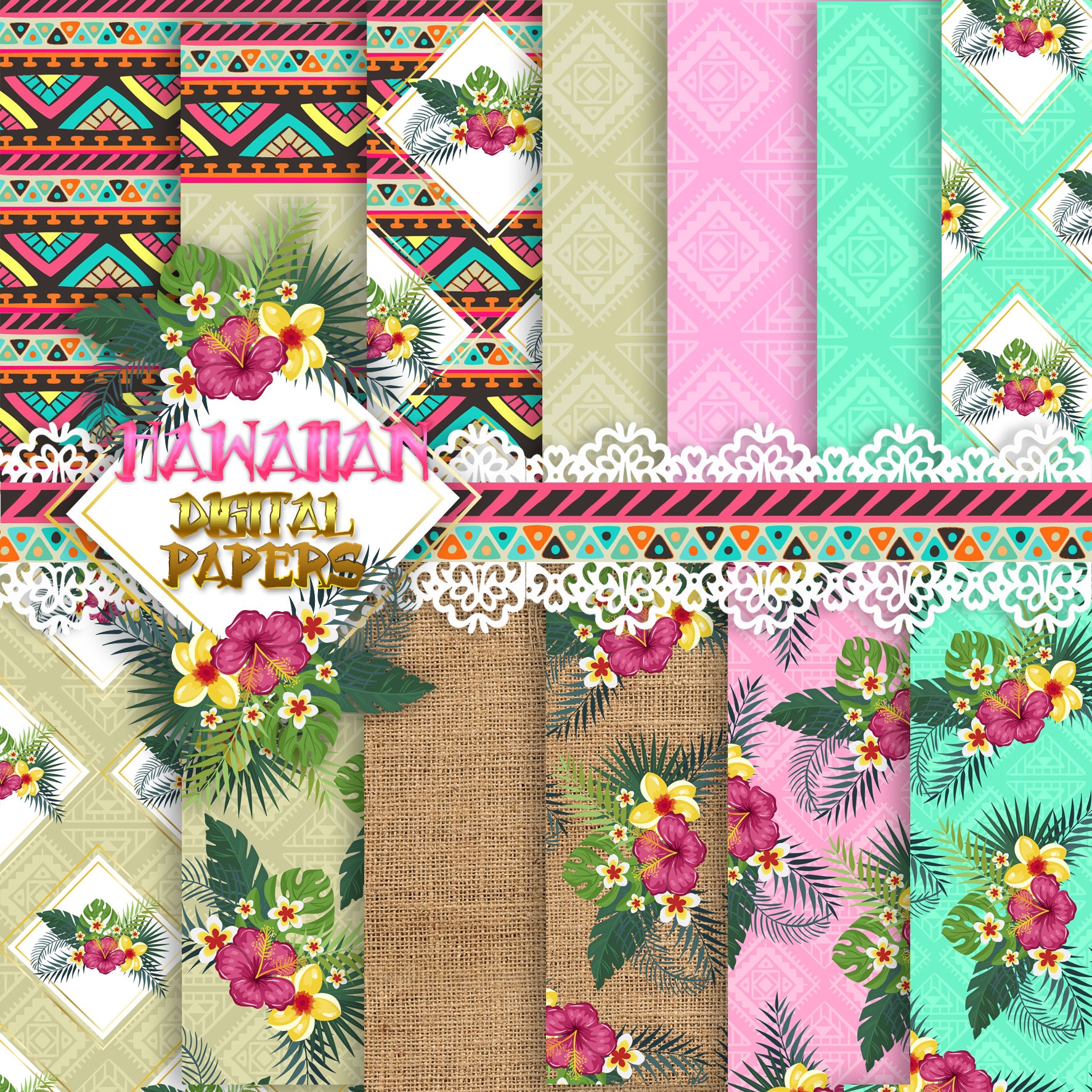 Moana digital paper kitMoana PapersMoana digitalBaby moana | Etsy