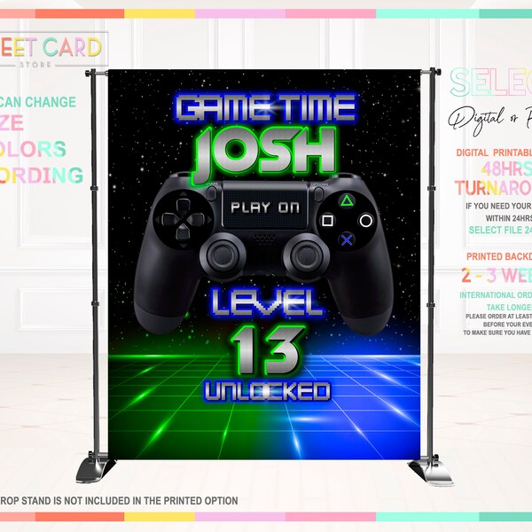 Gamer Backdrop - Etsy