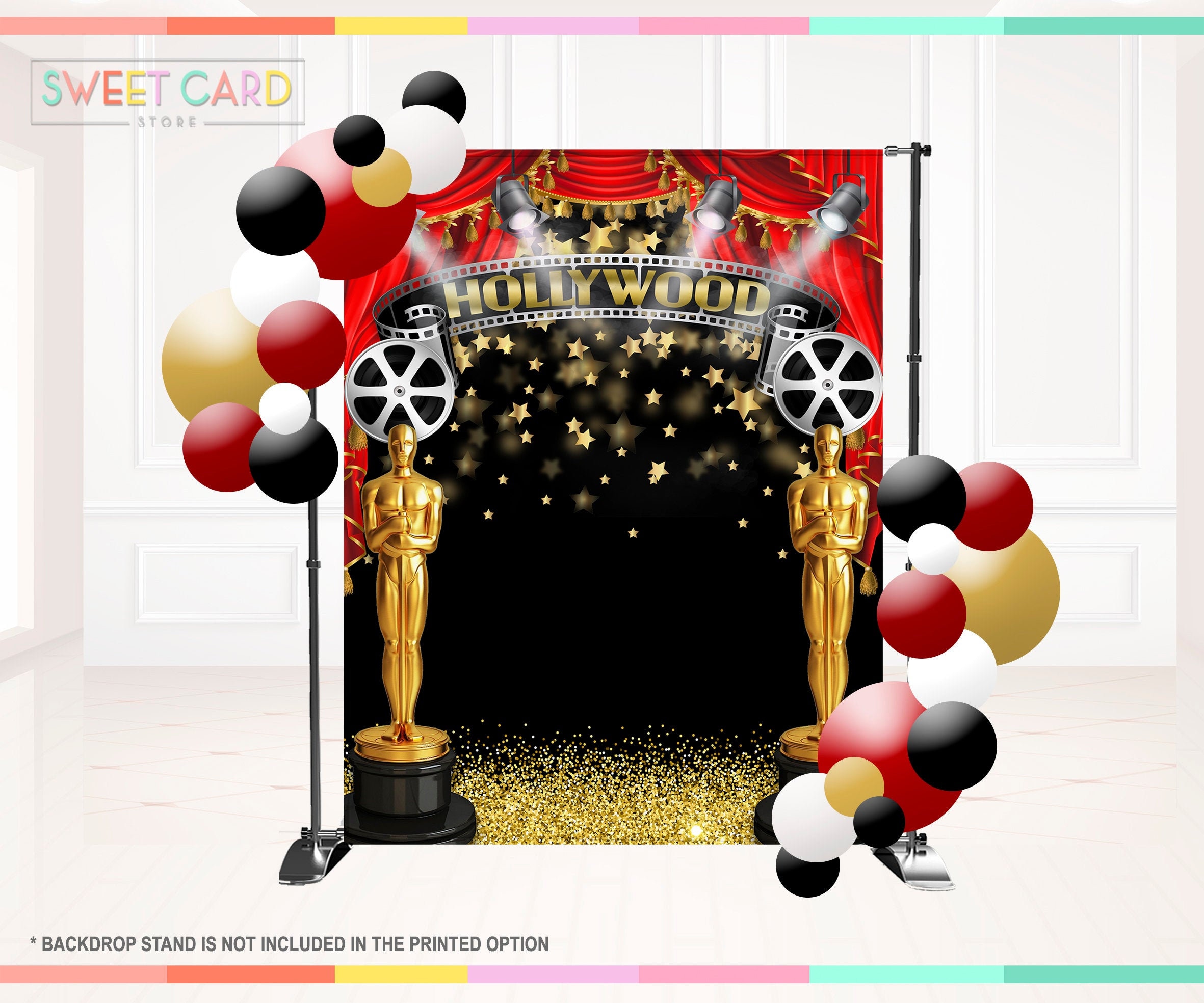 Hollywood Glam Party Backdrop Hollywood Party Backdrop Red - Etsy