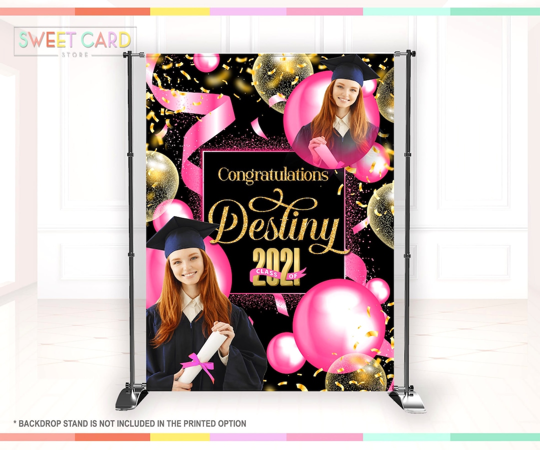 Custom Backdrop Prom Pink Gold Glitter Backdrop Prom Elegant Backdrop ...