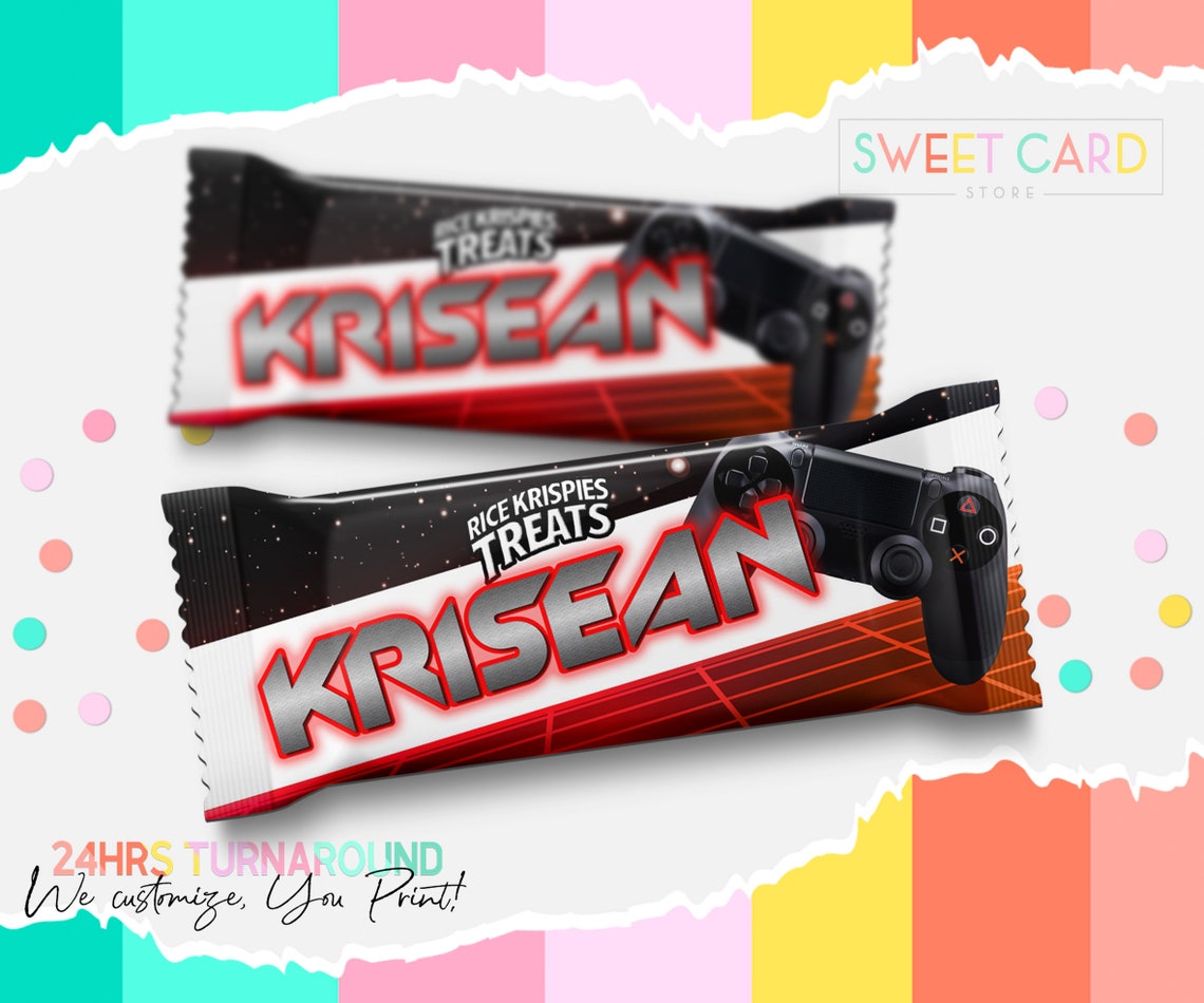 GAMER CHIP BAG Gamer Controller Birthday Printable Chip Bag | Etsy