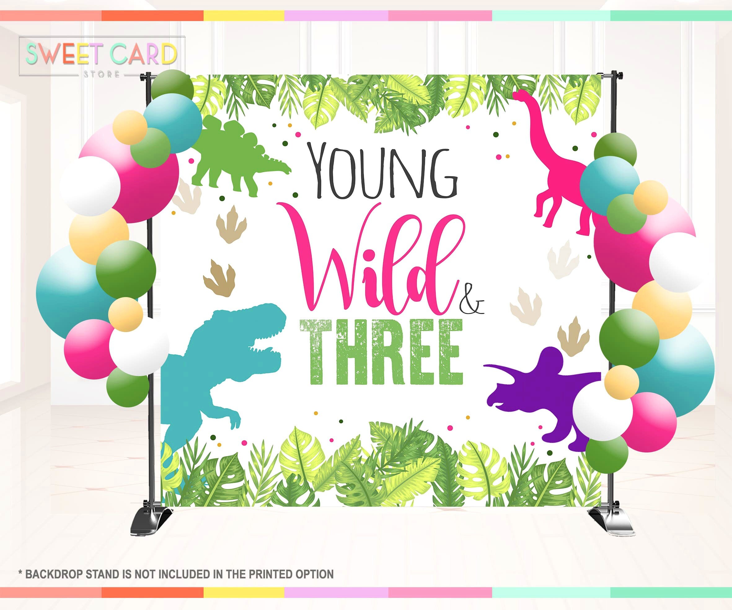 DINOSAUR PARTY BACKDROP Dinosaur Jurassic Theme Birthday - Etsy