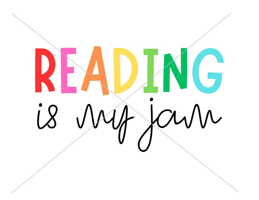 Reading is My Jam SVG - Etsy