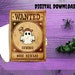 Cowboo PRINTABLE Postcard, Card, Halloween Card, Cowboy Ghost, Western ...