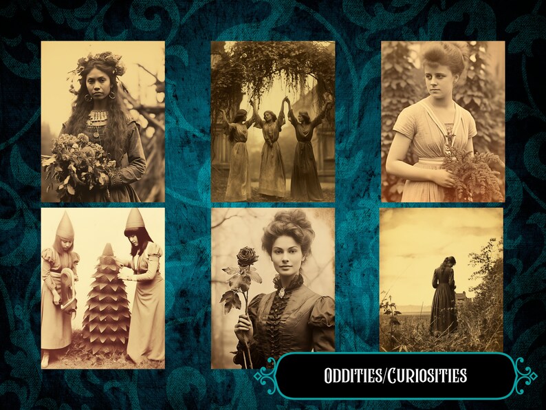 Victorian Women and Their Plants Digital Photo Pack, 75 Victorian ...