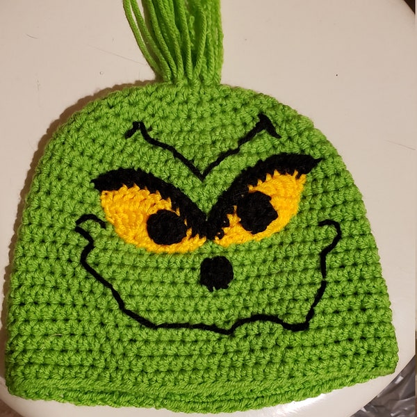 Crochet Grinch Hat - Etsy
