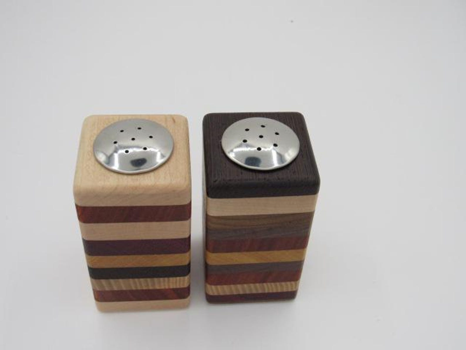 Salt & Pepper Shakers, Domestic Woods, Exotic Woods, Stainless Steel ...