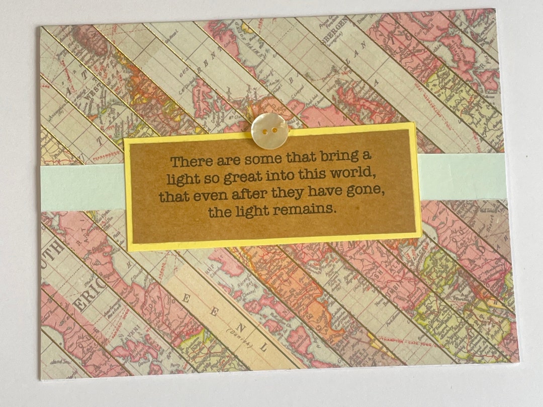 Light so Great, Sympathy Map Card - Etsy