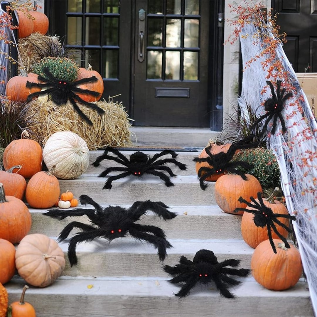 Realistic Hairy Scary Spiders/ 6pack Halloween Spider - Etsy