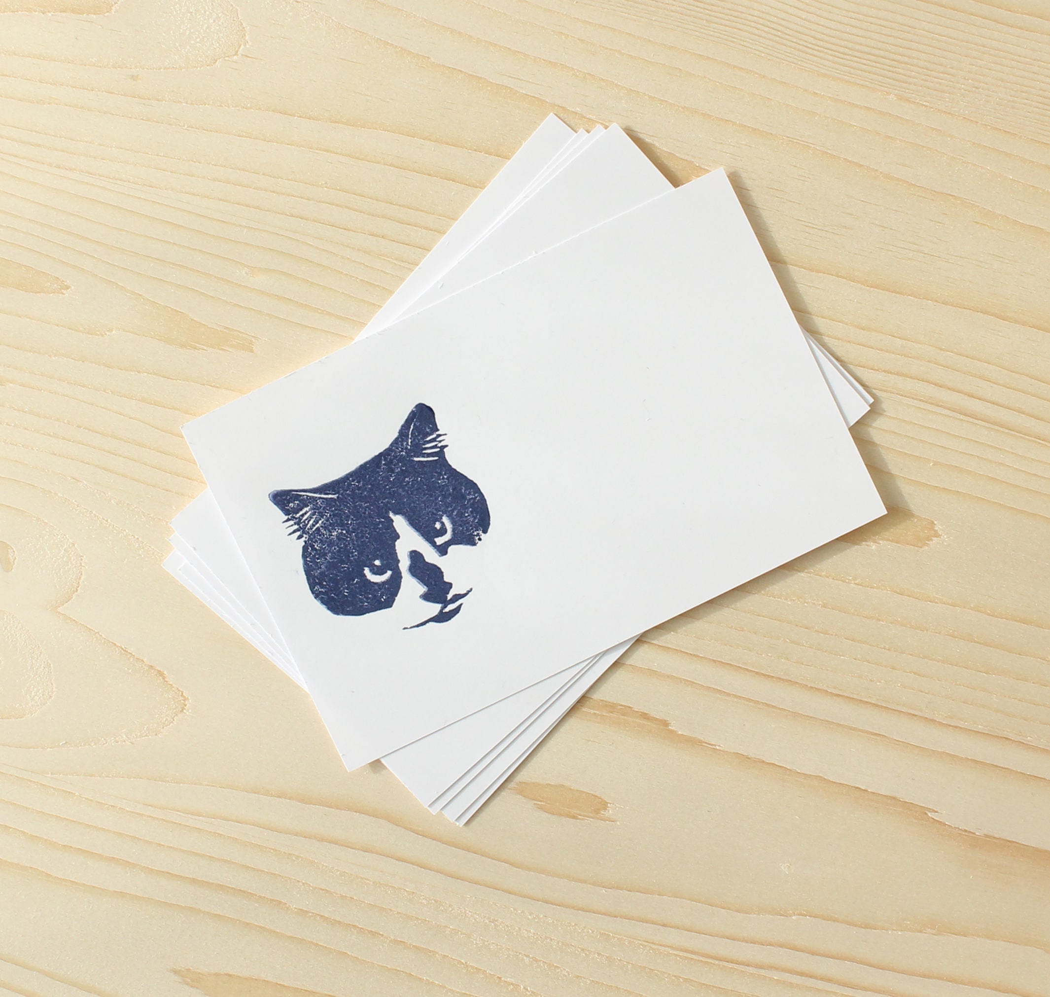 Cat Face 6 Cards Set / Kitty Sweet Nothing / Cat Lovers Gift Tag ...