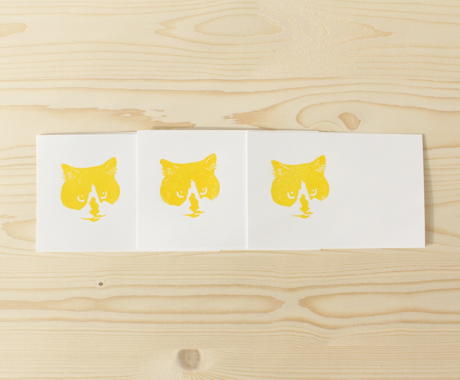 Cat Face 6 Cards Set / Kitty Sweet Nothing / Cat Lovers Gift Tag ...