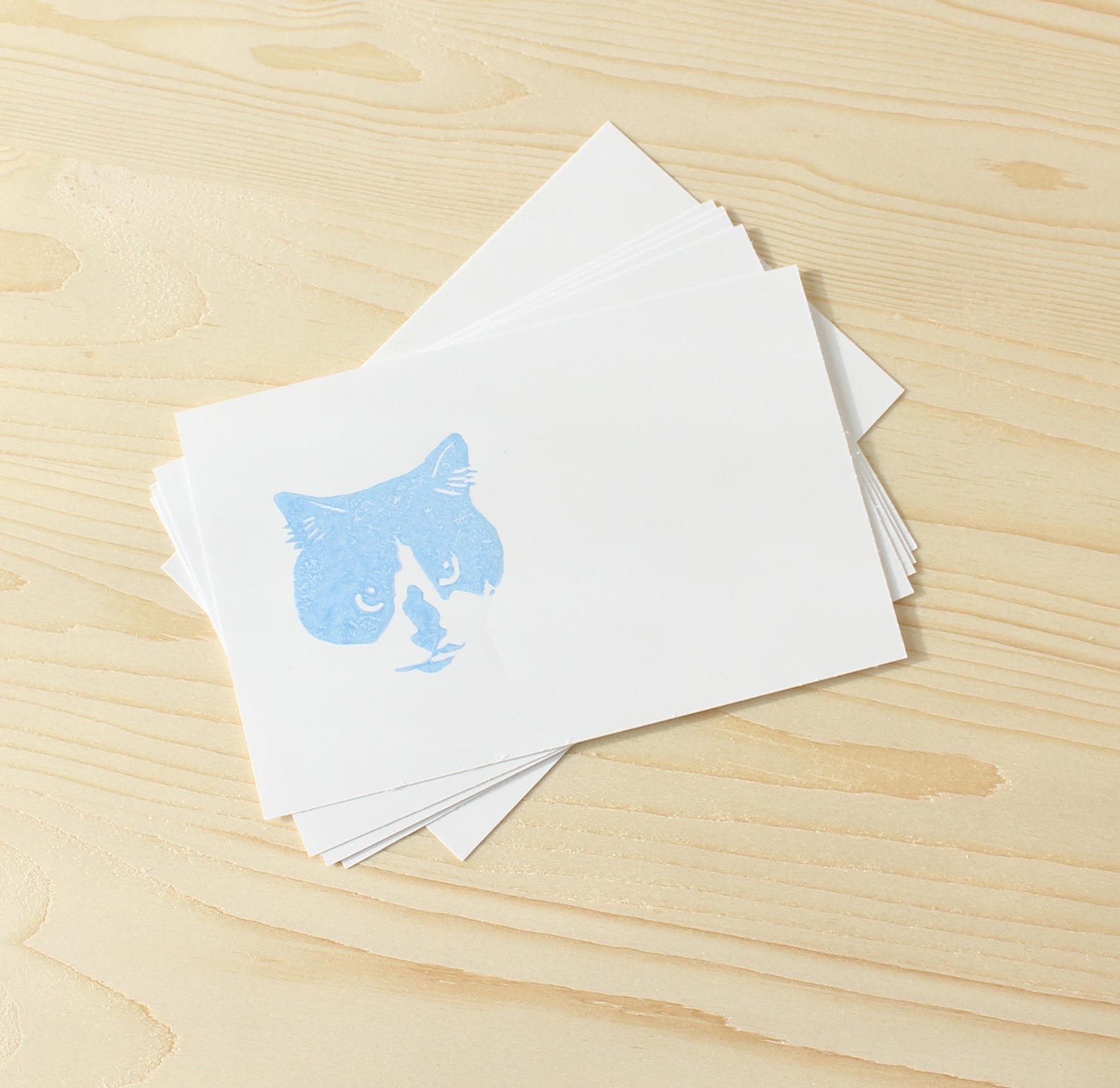 Cat Face 6 Cards Set / Kitty Sweet Nothing / Cat Lovers Gift Tag ...