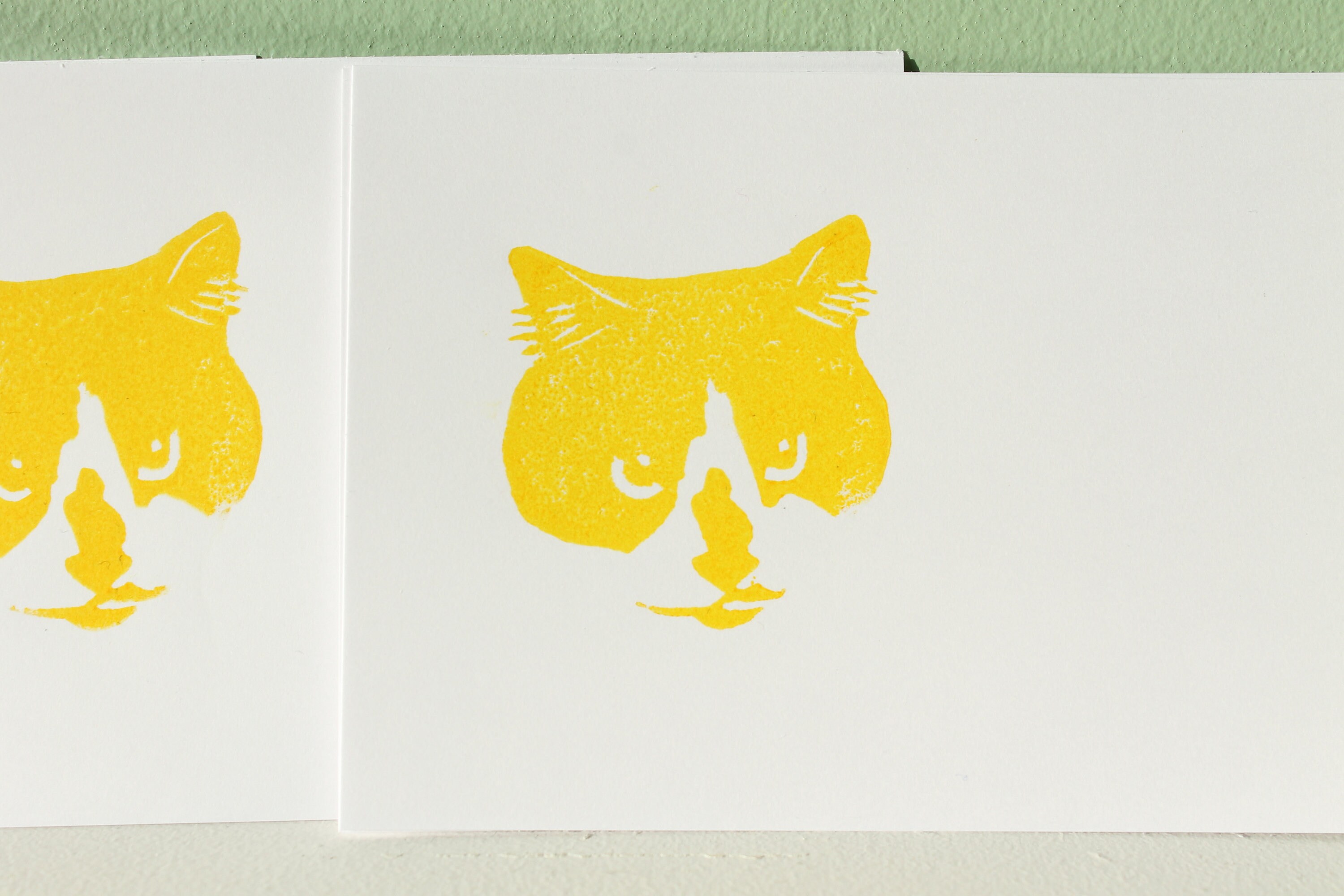 Cat Face 6 Cards Set / Kitty Sweet Nothing / Cat Lovers Gift Tag ...