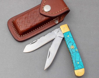 Turquoise Pocket Knife - Etsy
