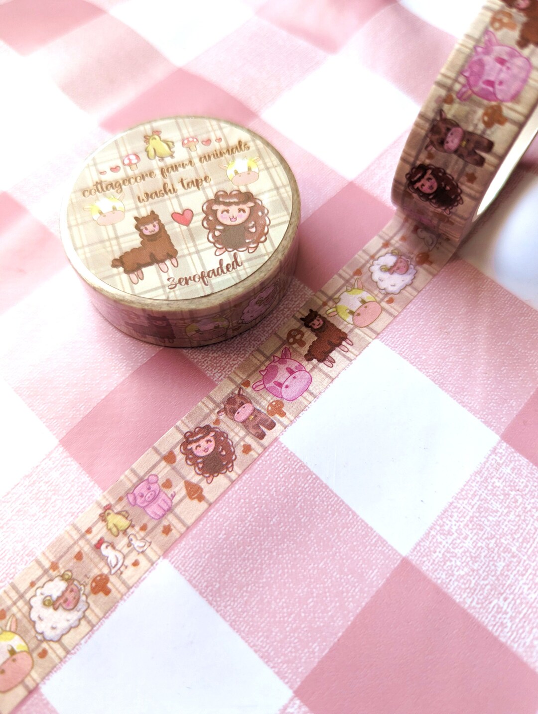 Animals Washi Tape, Cottagecore, Washi Paper, Washi Tape Cute, Washi ...