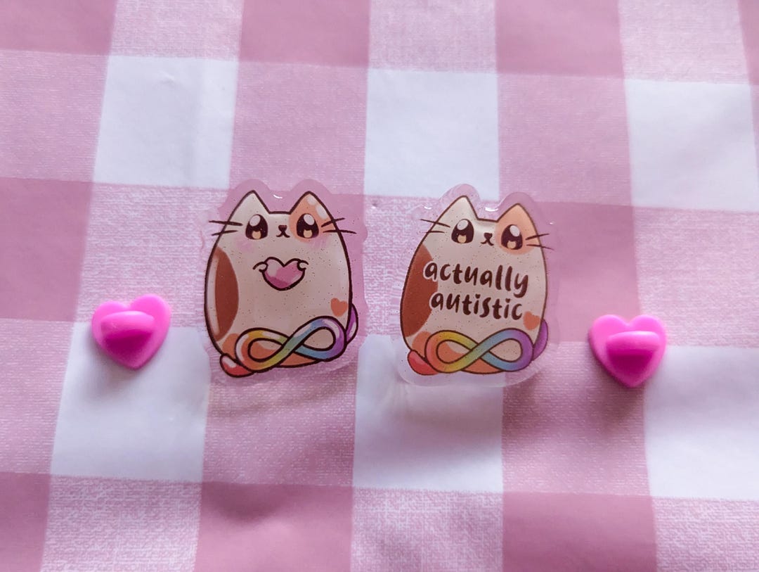 Actually Autistic Pin Badge, Neurospicy, Autism Awareness, Pin, Badge ...
