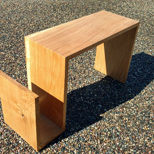 Modern Magazine Bench Side Table - Etsy