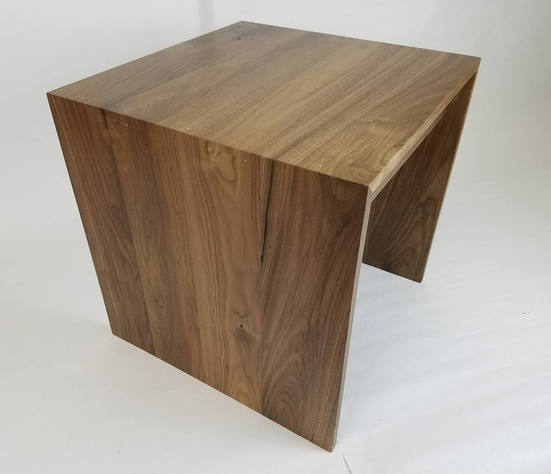 Walnut Side Table - Etsy