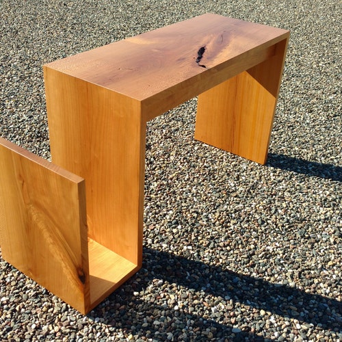 Modern Magazine Bench Side Table - Etsy