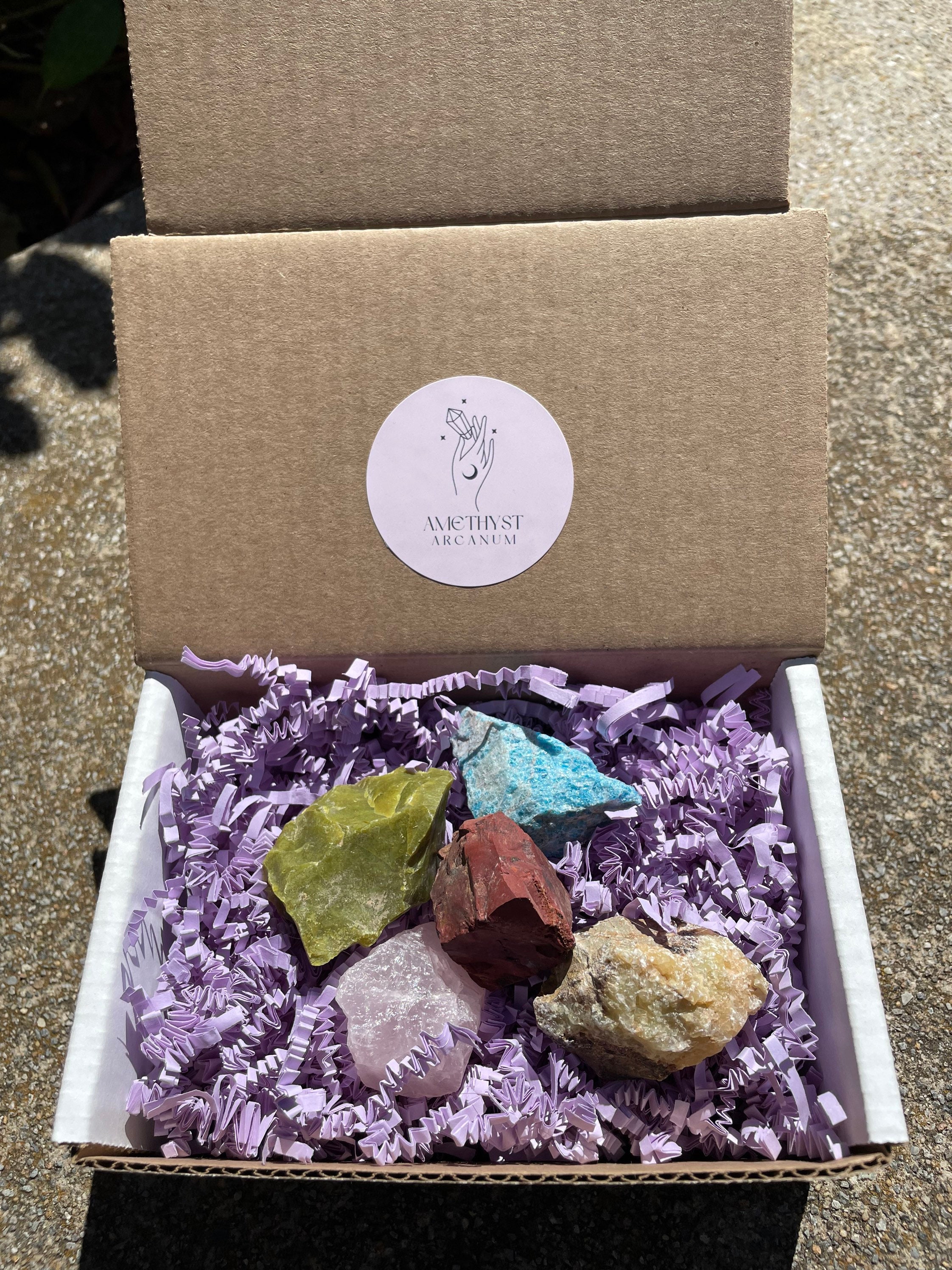 Mystery Rough Crystal Box Starter Rough Crystal Mystery Box W/ FREE ...