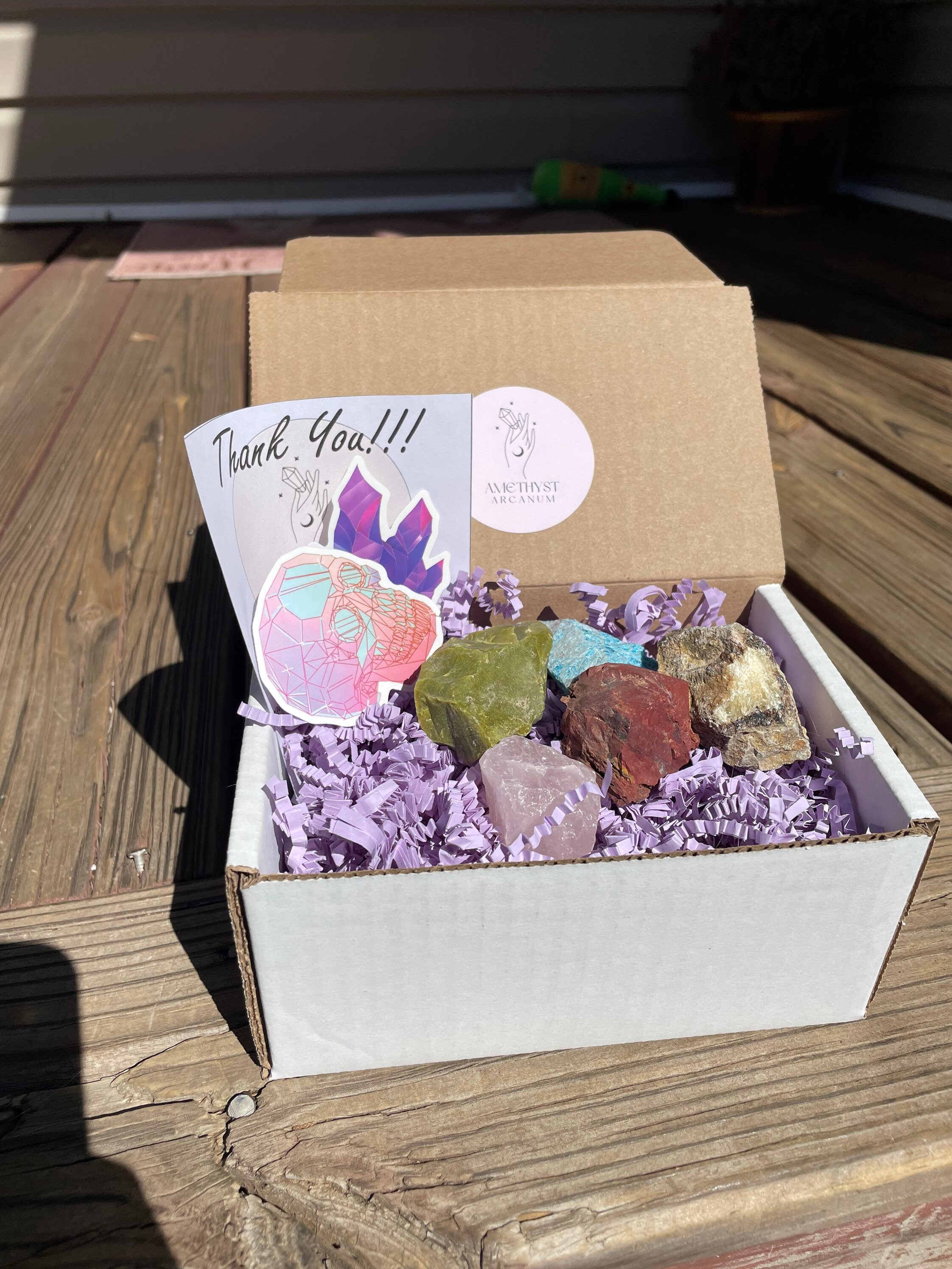 Mystery Rough Crystal Box Starter Rough Crystal Mystery Box W/ FREE ...
