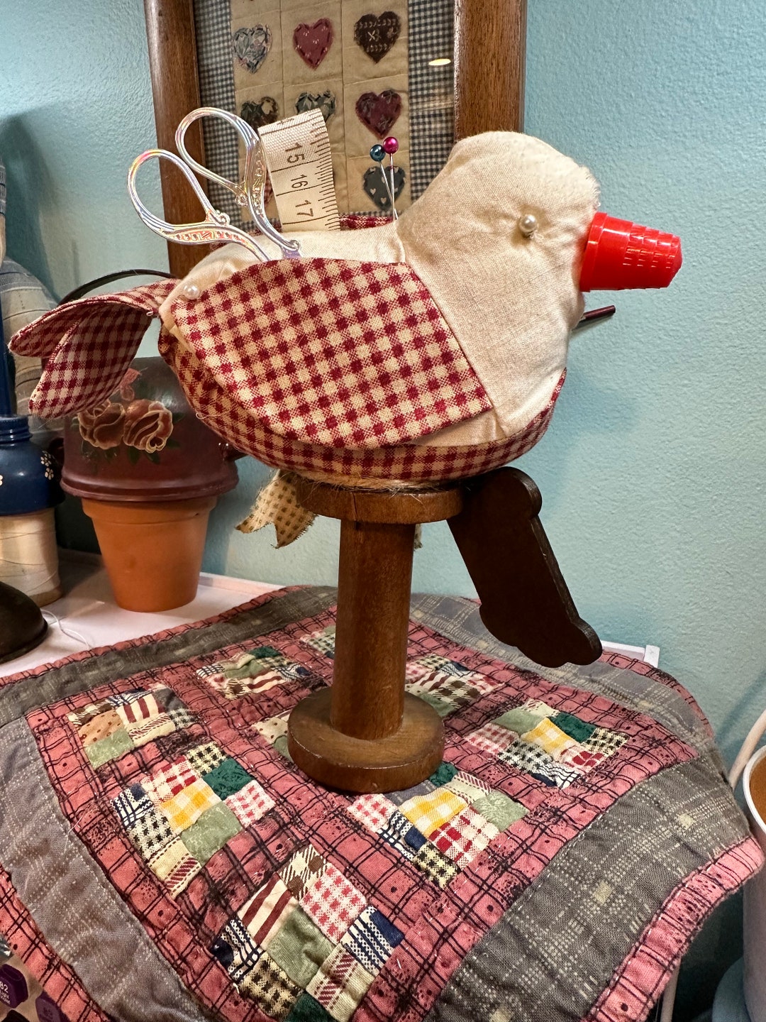 Primitive Handmade Pin Cushion - Etsy