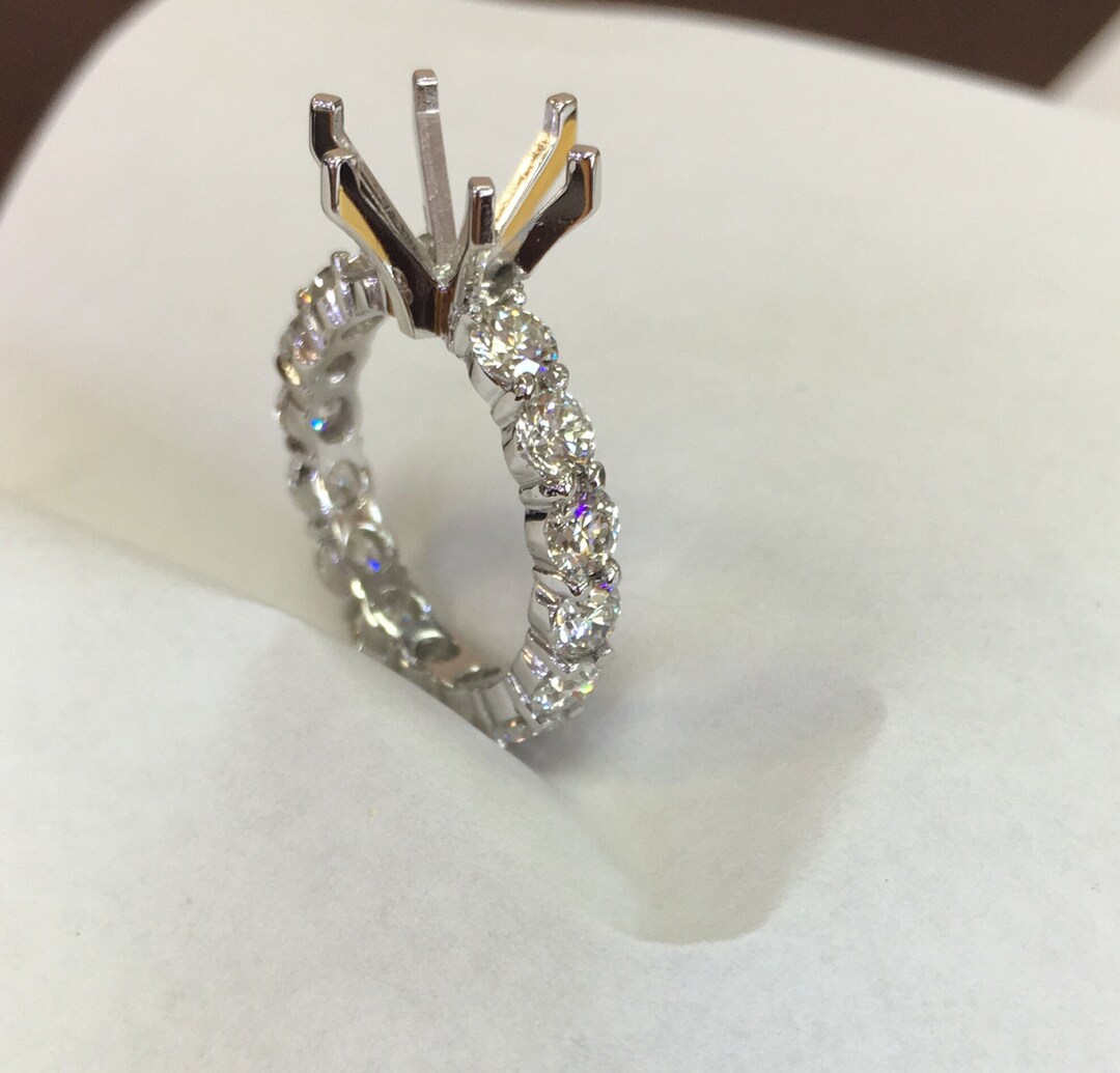 2.27ct -eternity Diamond Engagement Ring - Etsy