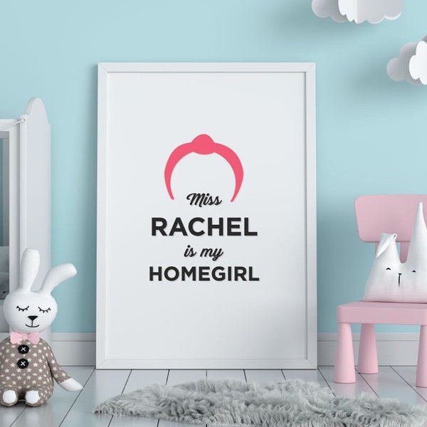 Miss Rachel Poster - Etsy