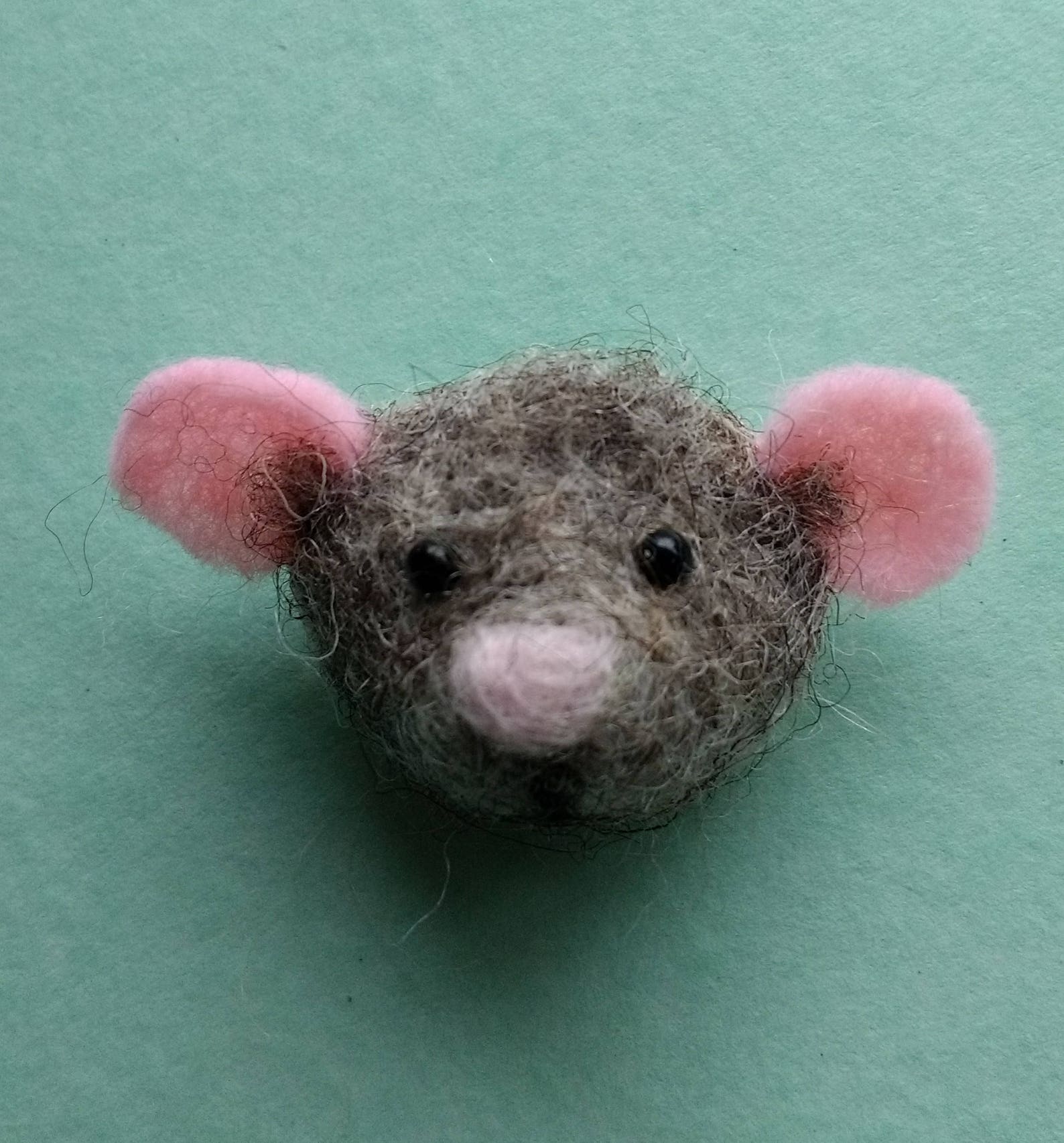 Beautiful Needle- Felted Animal Face Brooches - Etsy