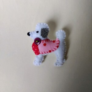 Felt Dog Brooch - Etsy