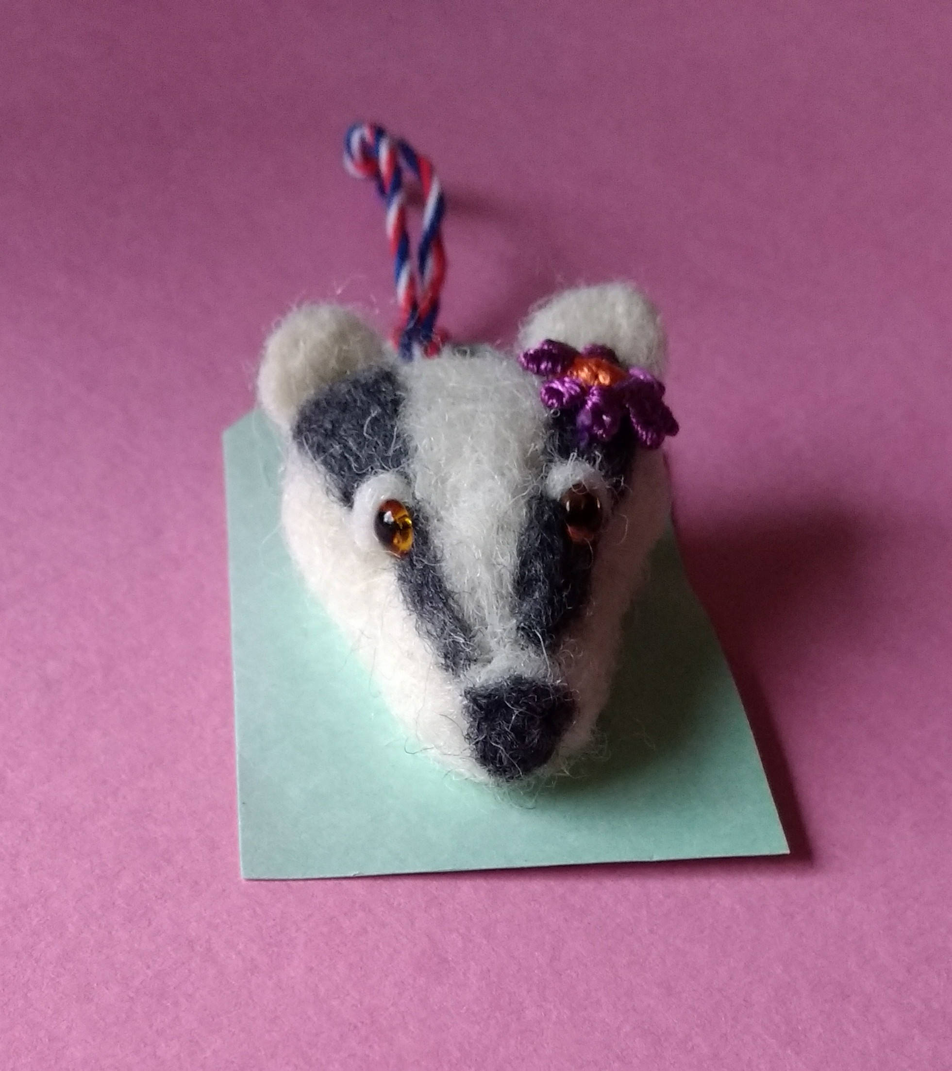 Beautiful Needle- Felted Animal Face Brooches - Etsy