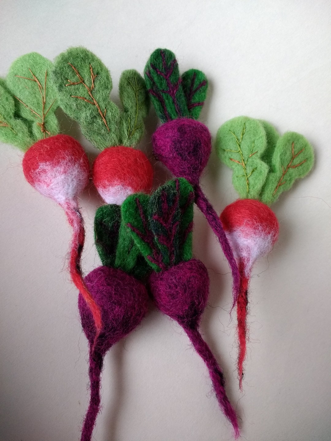 Lovely Needle Felted Vegetables Brooches - Etsy