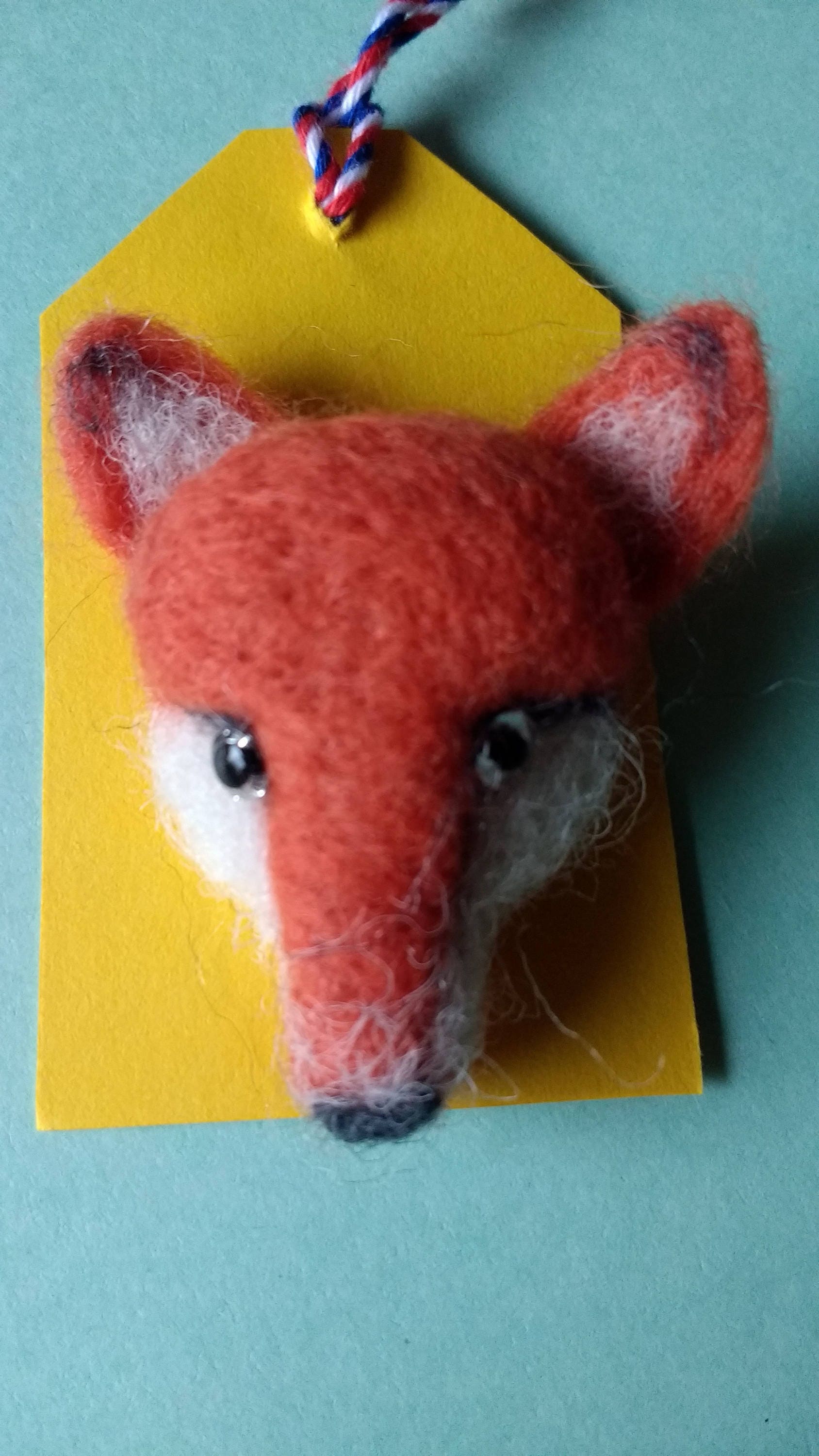 Beautiful Needle- Felted Animal Face Brooches - Etsy