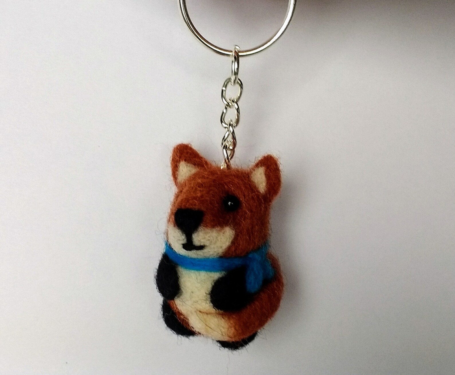 Needle felted animal keyrings | Etsy
