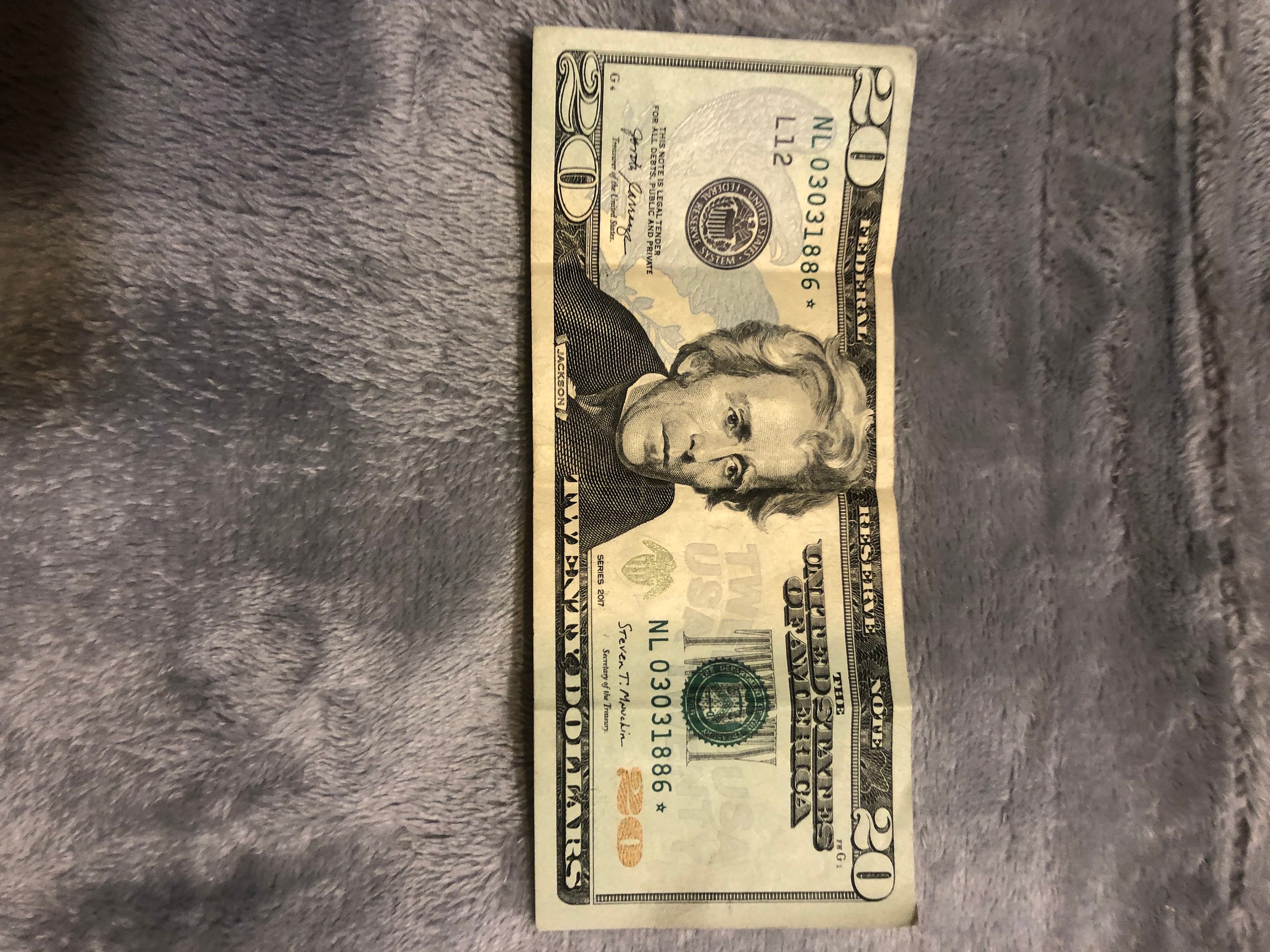 Paper Money 20 Dollars Bill Star Note - Etsy
