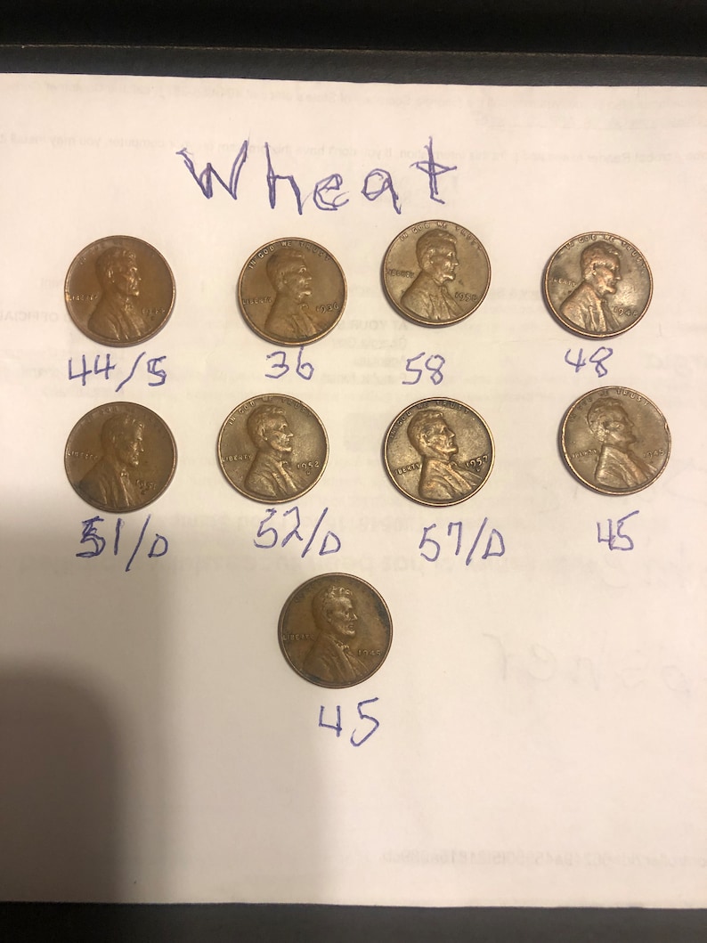 Lincoln One Cent/ Wheat Pennies - Etsy