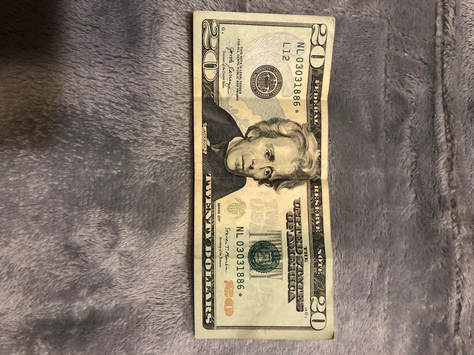 Paper Money 20 Dollars Bill Star Note - Etsy