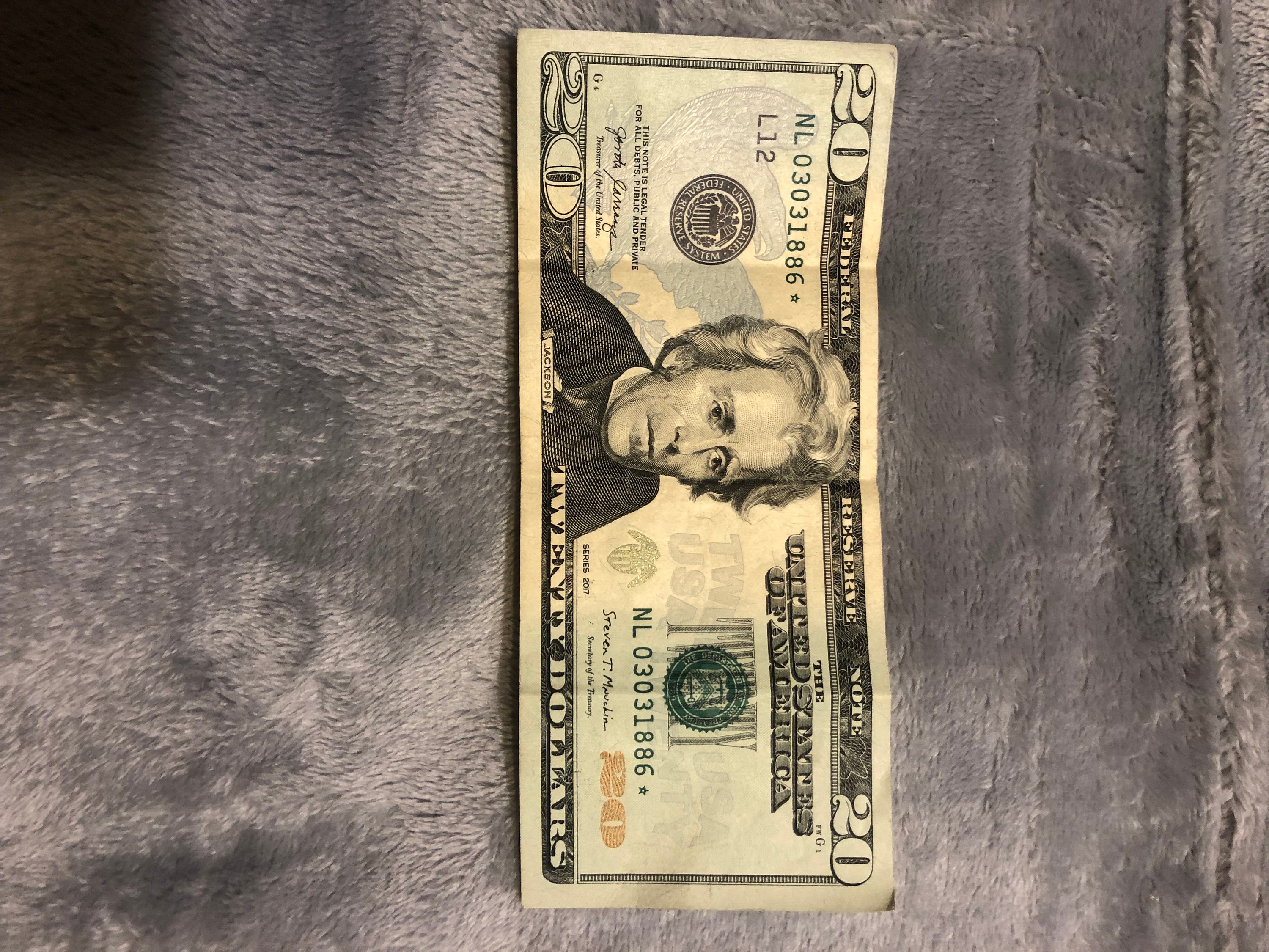 Paper Money 20 Dollars Bill Star Note - Etsy