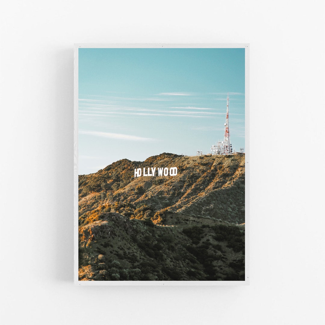 Hollywood Sign Print Los Angeles Southern California Digital - Etsy